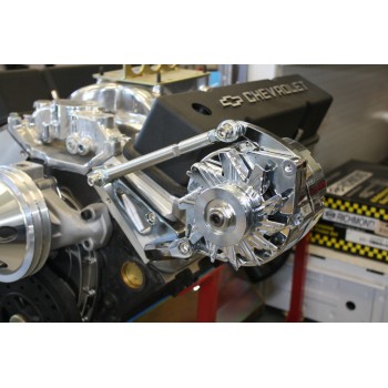 Genuine Pro-Race Polished Billet Aluminum Alternator Bracket Kit for ...