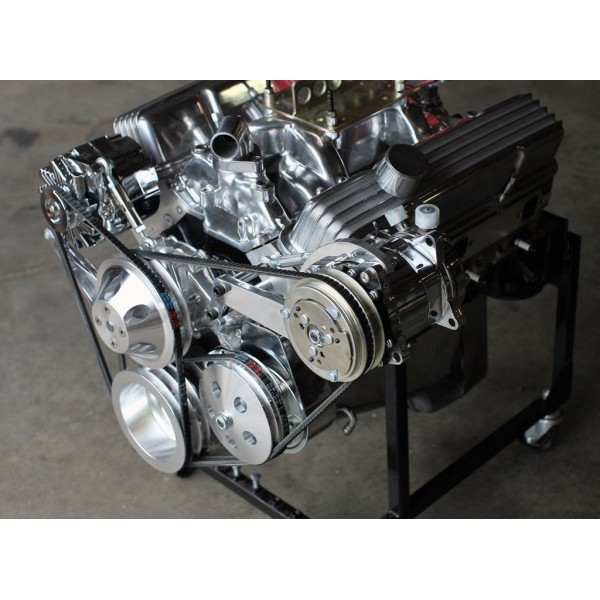 CHEVY HOLDEN GM HOTROD SBC 350 LONG WATER PUMP PULLEYS, BRACKETS KIT ...