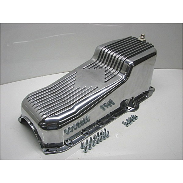 CHEVY SBC HOT ROD PRO ALLOY OIL PAN 1980-85 | 2 Piece Rear Main Seal ...