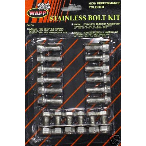 Chevy Ford Hot Rod Stainless Steel Header Bolts| Stainless Steel Header ...