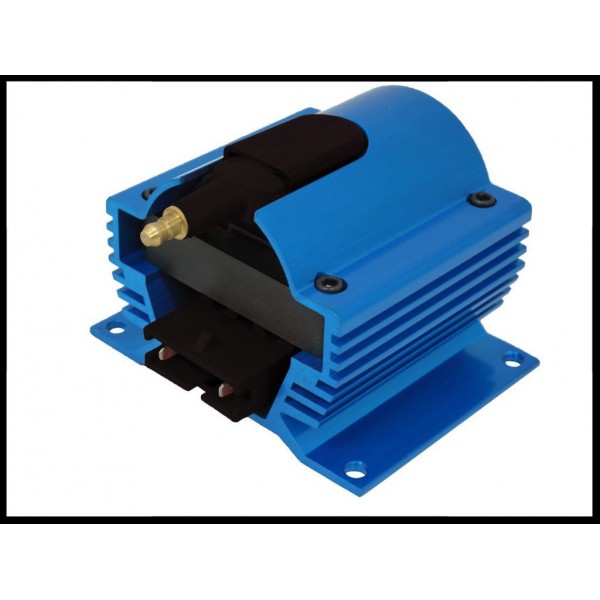 CHEVY FORD HOT ROD IGNITION COIL NEW TYPE E-BALL HIGH SPARK - BLUE