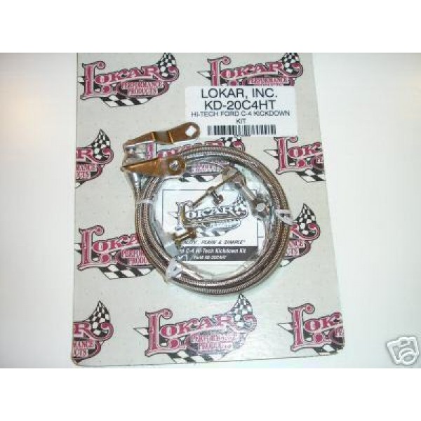 Ford Falcon Mustang Hot Rod C4 Lokar Kickdown Cable Stainless Braid ...