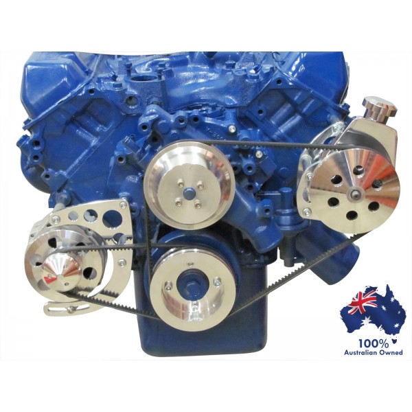 Complete Ford 429-460 BB Power Steering Bracket Kit Applications | Big ...