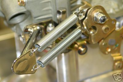 Chevy Ford Hot Rod Holley Chrome Return Spring & Bracket